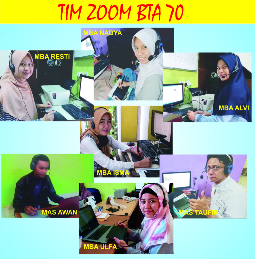 BTA 70 ONLINE ZOOM – Teman Belajar Terpercaya